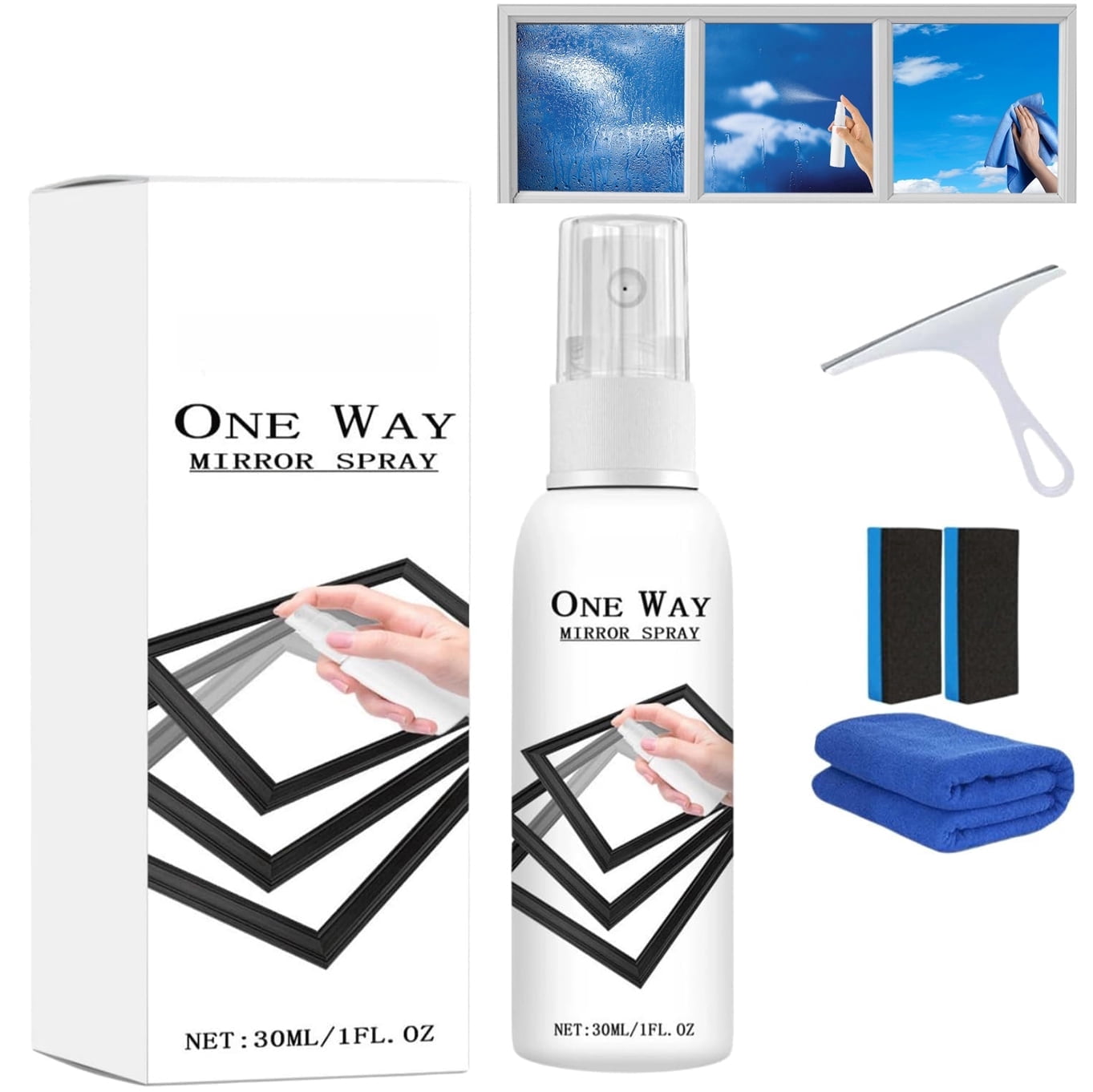 30ml Reflective Window Spray For Home & Car,One-Way Mirror Privacy ...