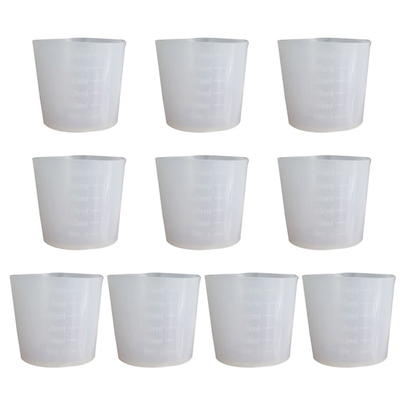 30ml Resin Cup DIY Crafts Jewelry Silicone Measuring Cup Reusable ...
