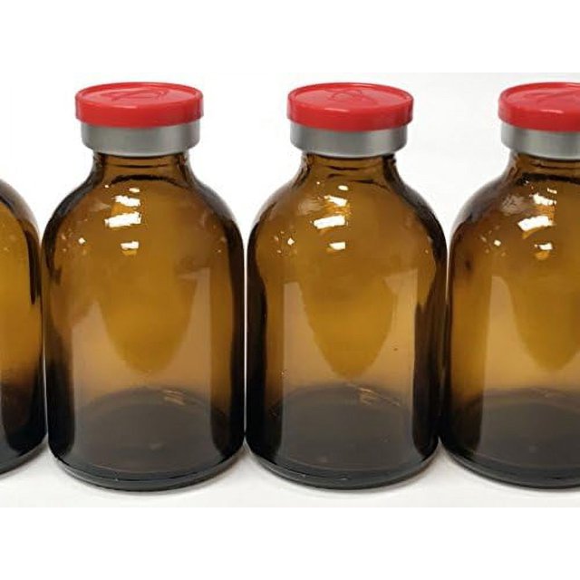 30ml Sterile Amber Vial 25pk Red - Walmart.com