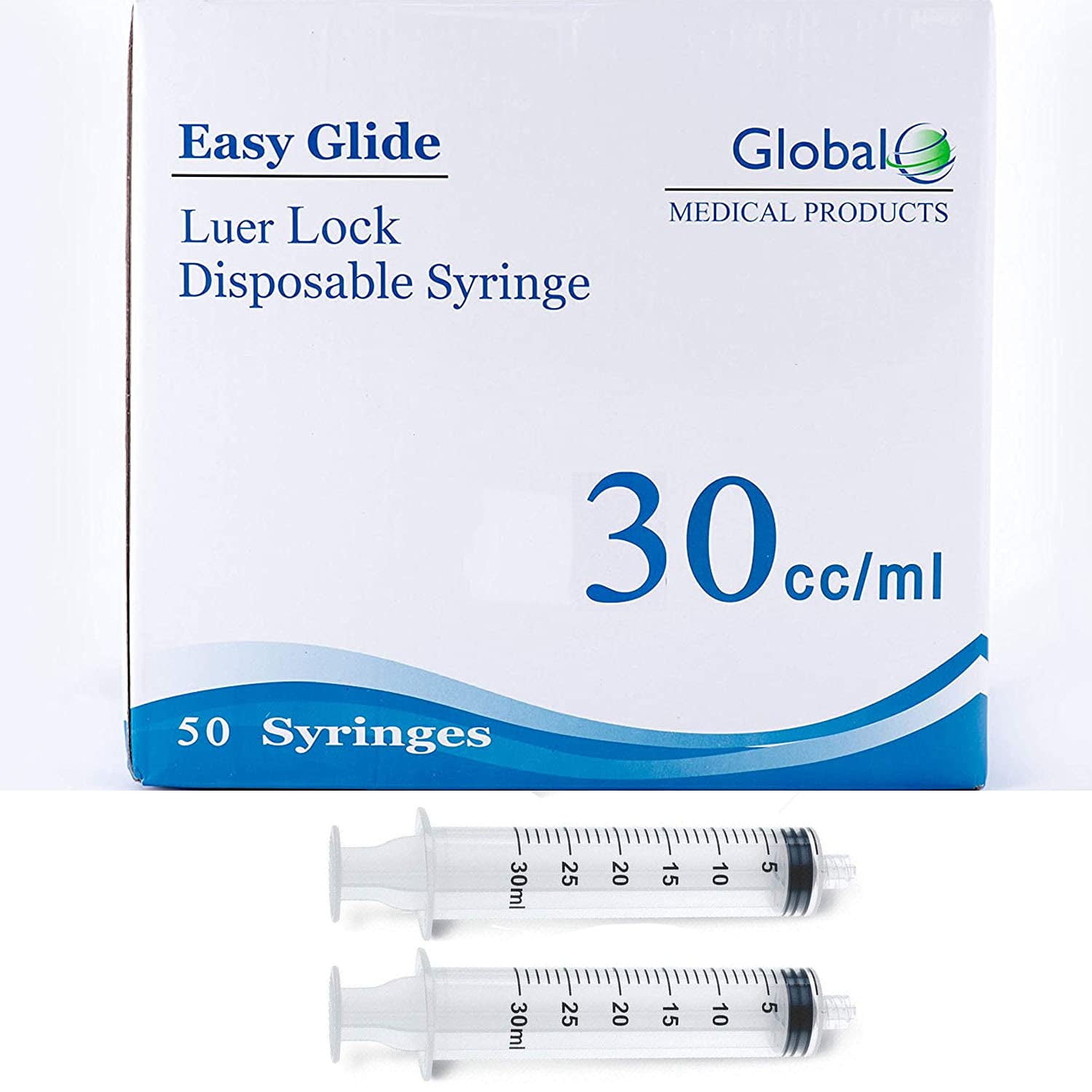 30ml Syringe Only with Luer Lock Tip - 5 Syringes Without a Needle by ...