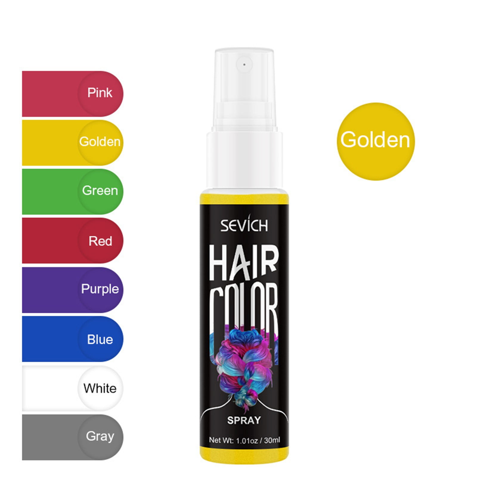 Gold 30ml Temporary Hair Color Spray Timesave DIY Hair Color Spray ...