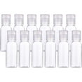 30ml Transparent PET Refillable Plastic Disc Top Cap Bottles Round ...