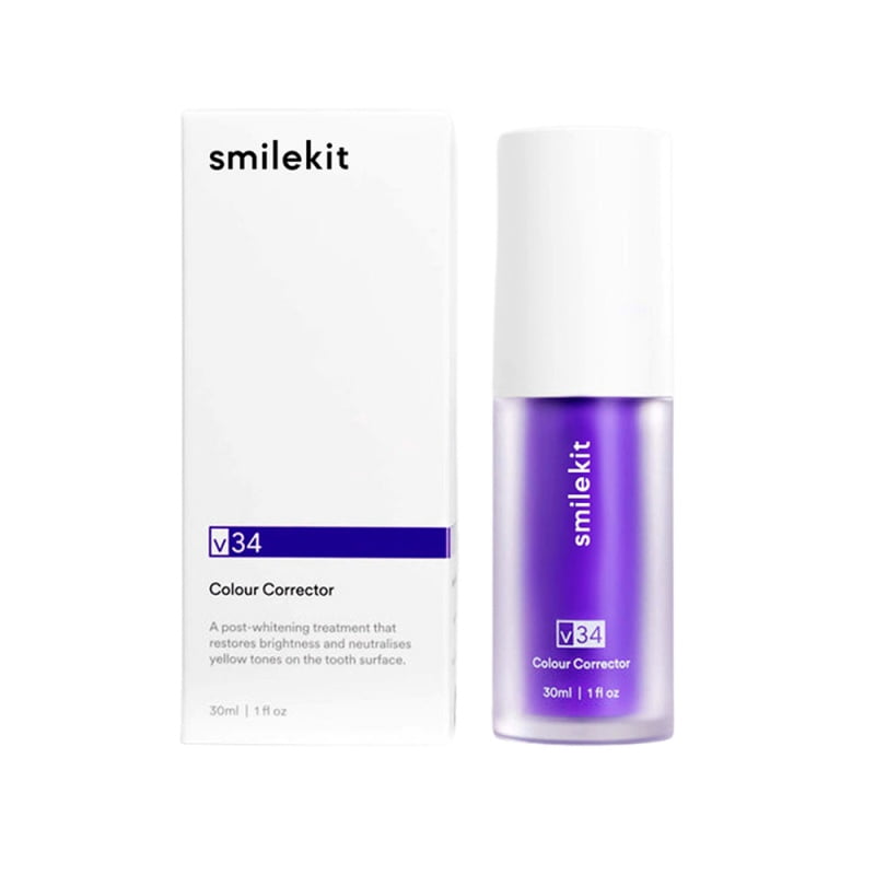30ml V34 SMILEKIT Purple Whitening Toothpaste Remove Stains Reduce ...