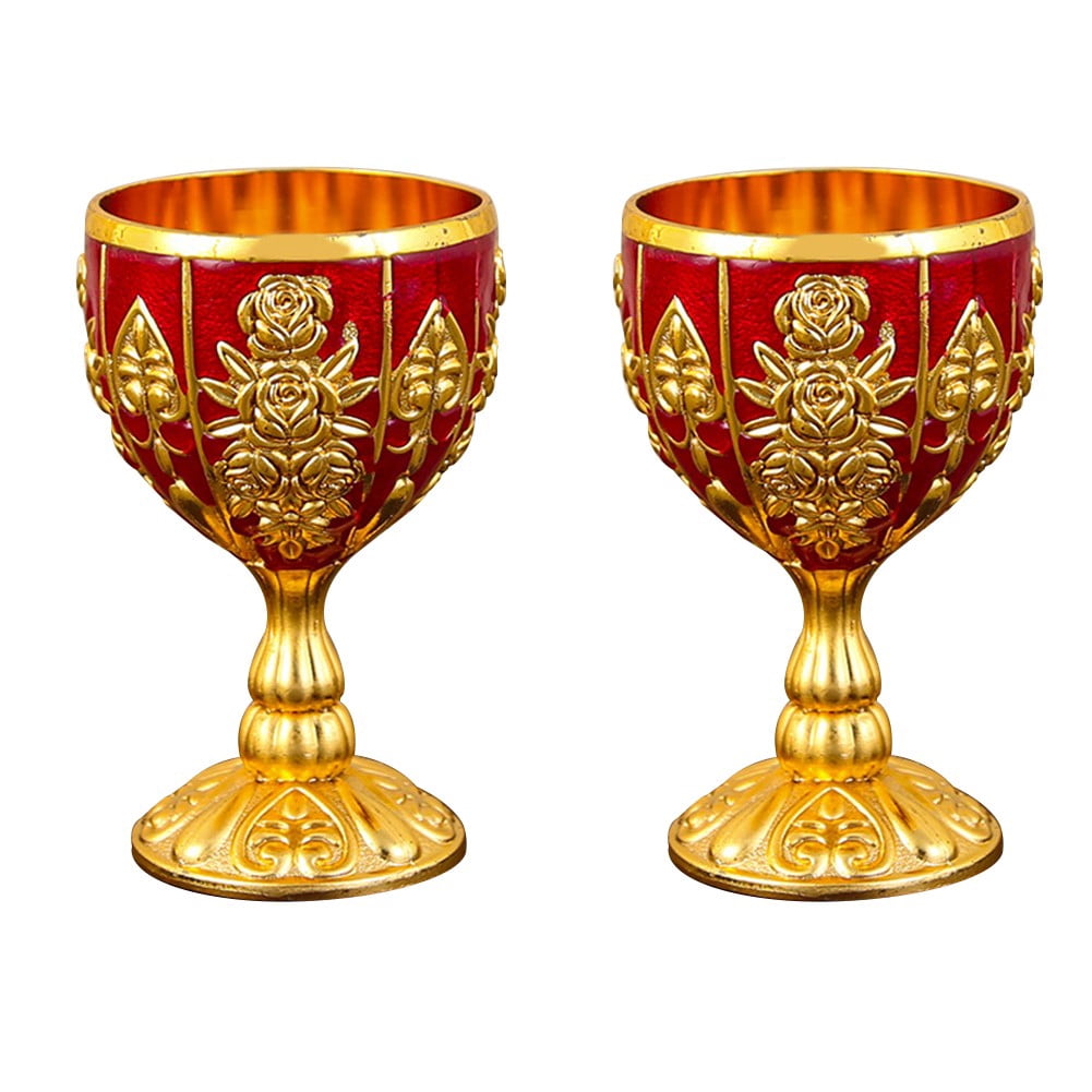 30ml Vintage Wine Cup,High-Quality Metal Retro Wine Glass,Ideal for ...