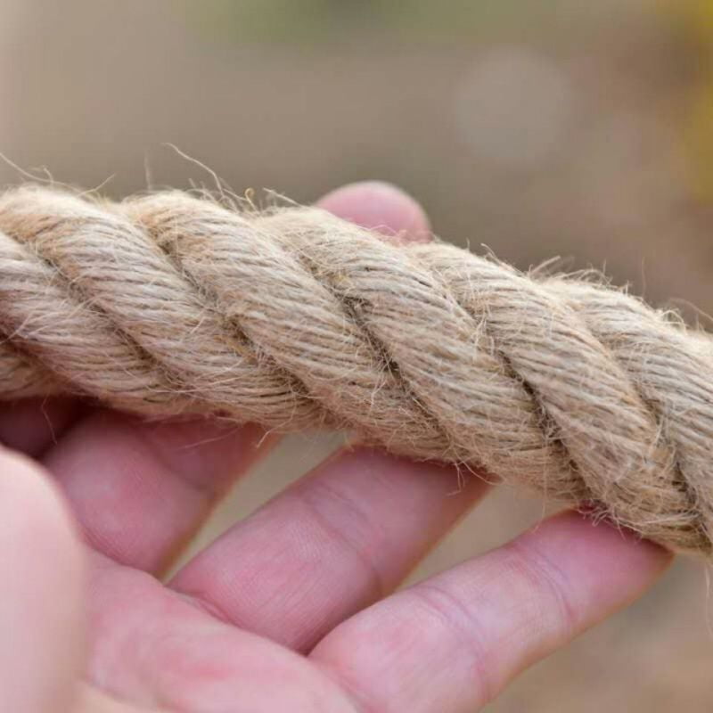 30mm/35mm coarse natural hemp rope tied rope outdoor rope staircase ...