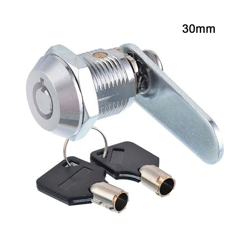 30mm Cam Lock Door Barrel Drawer Cabinet Mail Box Locker Cupboard + 2 ...