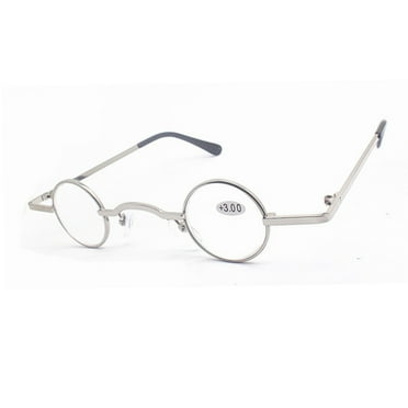 Quality Unisex Retro Round Reading Glasses Spring Hinge Stainless Steel ...