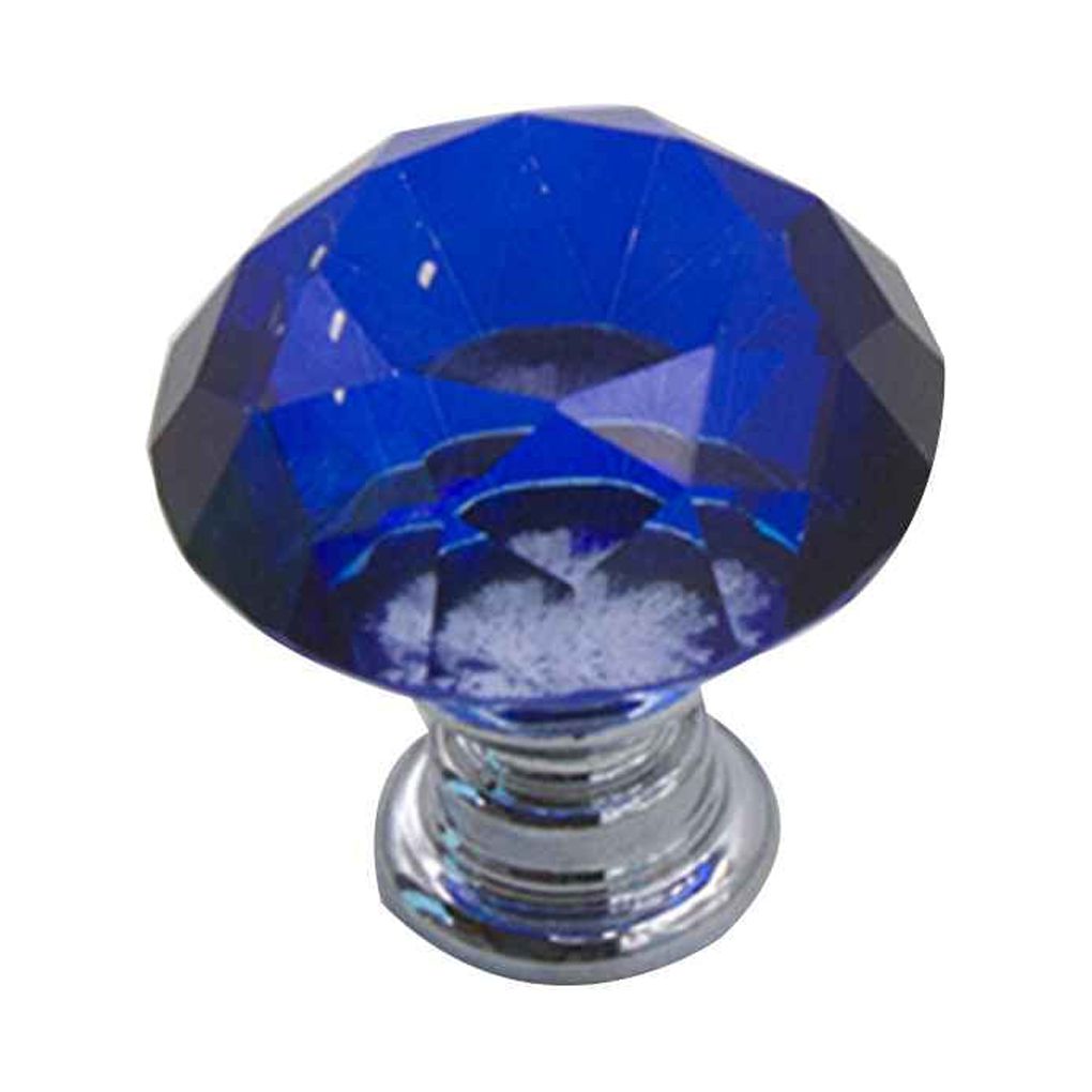 30mm Crystal Glass Diamond Handle Colorful Shiny Round Knob Handle ...
