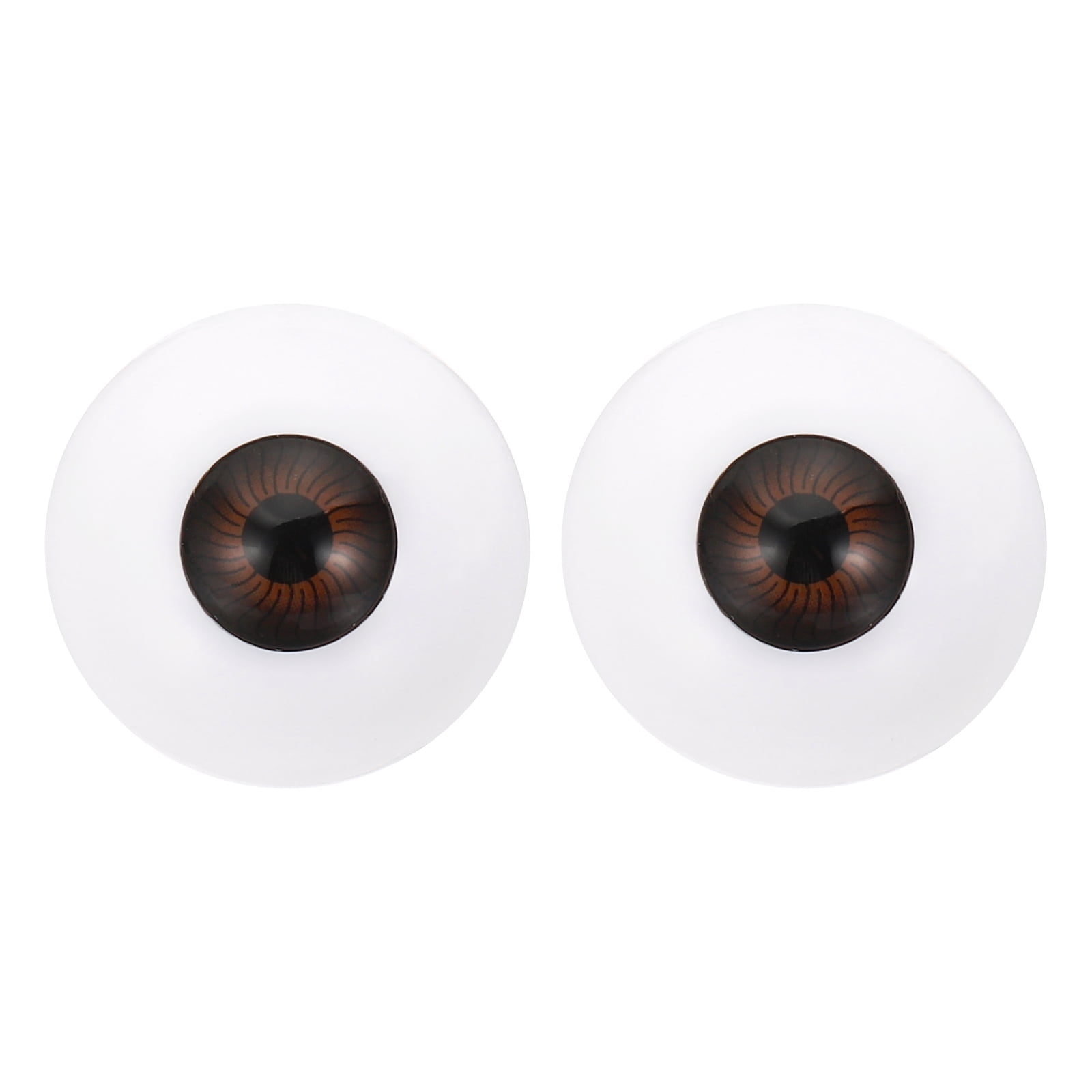 30mm Doll Eyes,1 Pair Realistic Acrylic Eyes Plastic Half Eyeballs ...