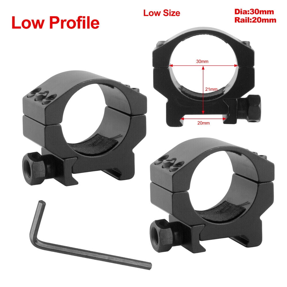 25.4mm/30mm Low/Middle/High Scope Rings for 20mm Picatinny Weaver ...