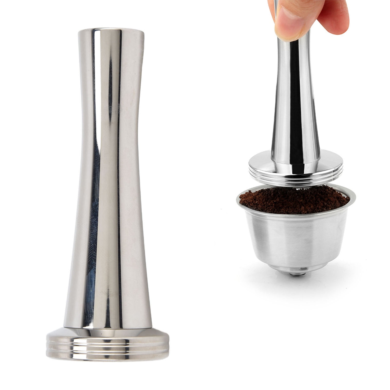 30mm Stainless Steel Coffee Tamper with Flat Base, Heavy Duty Coffee ...