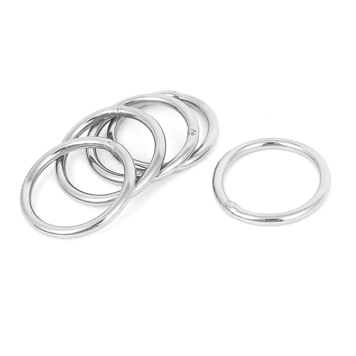 30mm X 3mm Stainless Steel Webbing Strapping Welded O Rings 15 Pcs ...