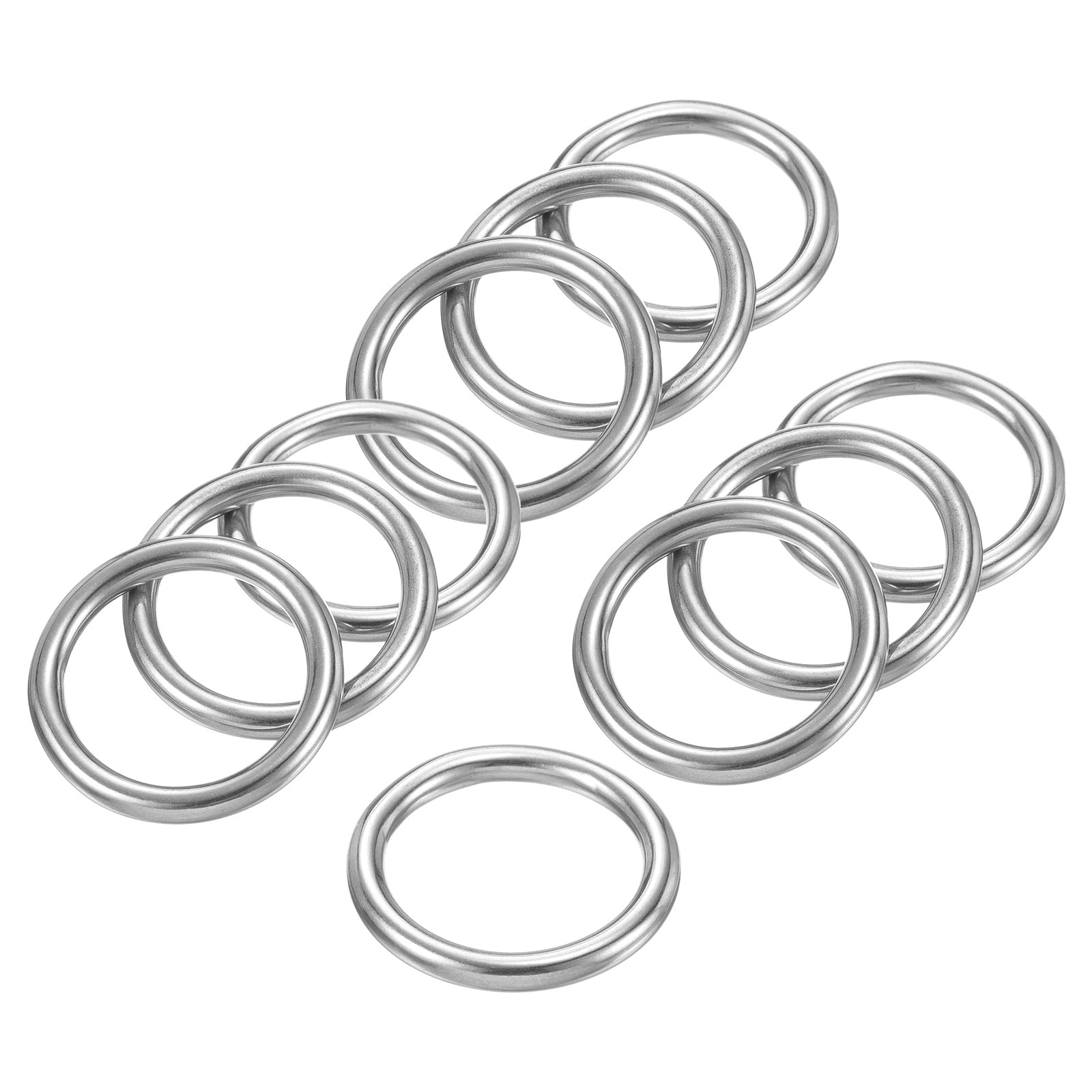 30mmx40mm Dia 304 Stainless Steel O Ring Seamless Welded O-Ring for DIY ...
