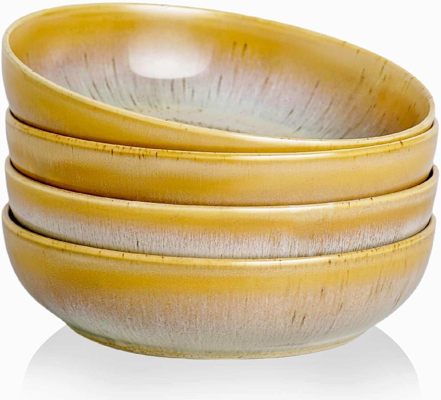 30oz Ceramic bowls set of 4-8" serving bowls for Kitchen,Pasta,Salad ...