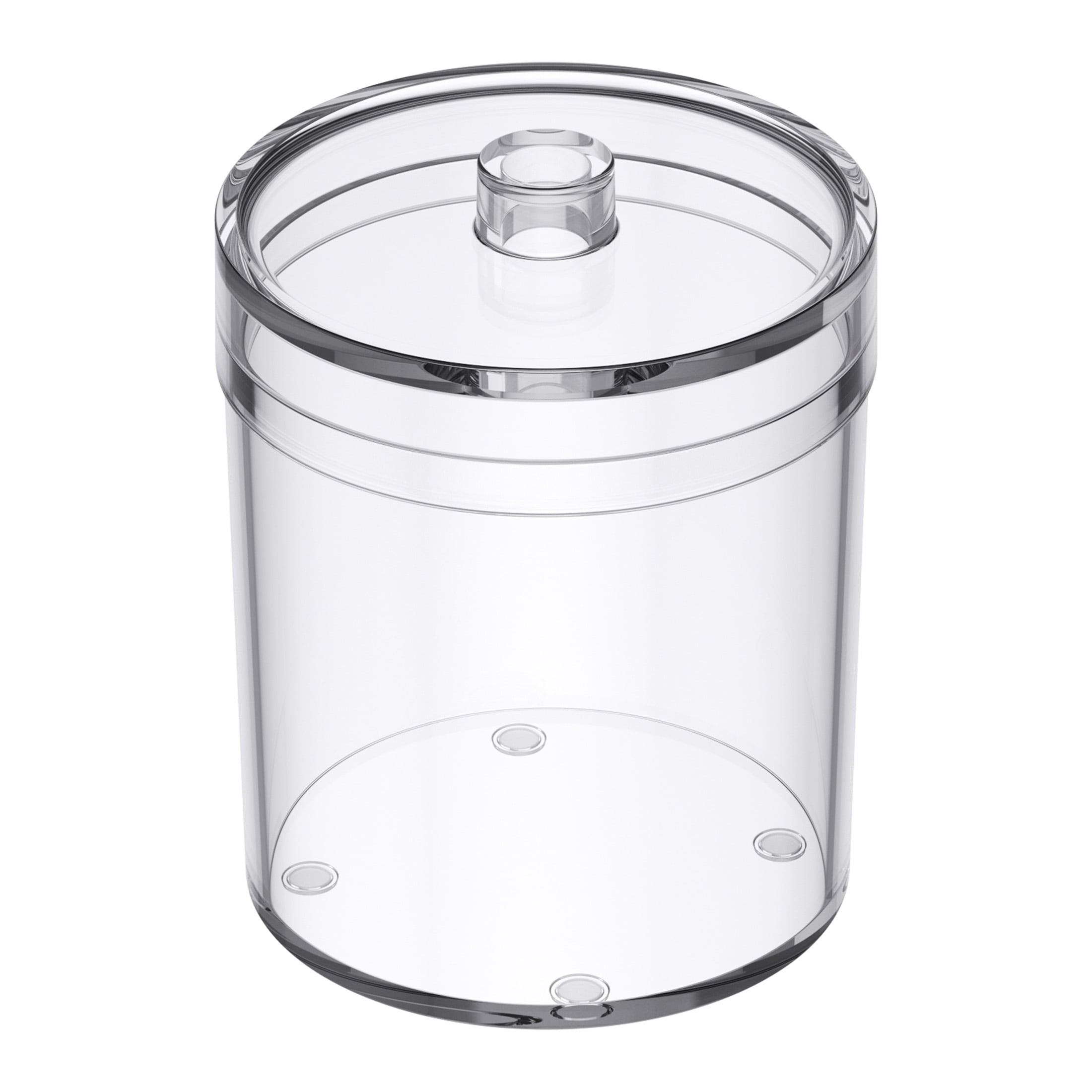 30oz. Clear Plastic Storage Jar with Lid by Simply Tidy - Durable ...