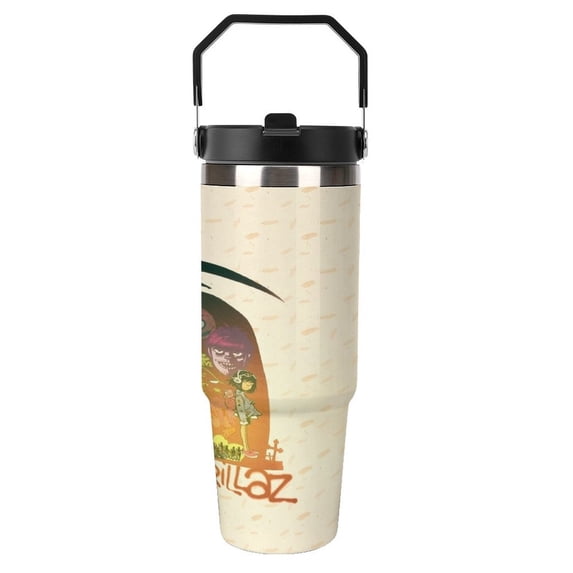 30oz Gorill-,A2 Tumbler with Top Handle and Straw Lid Stainless Steel ...