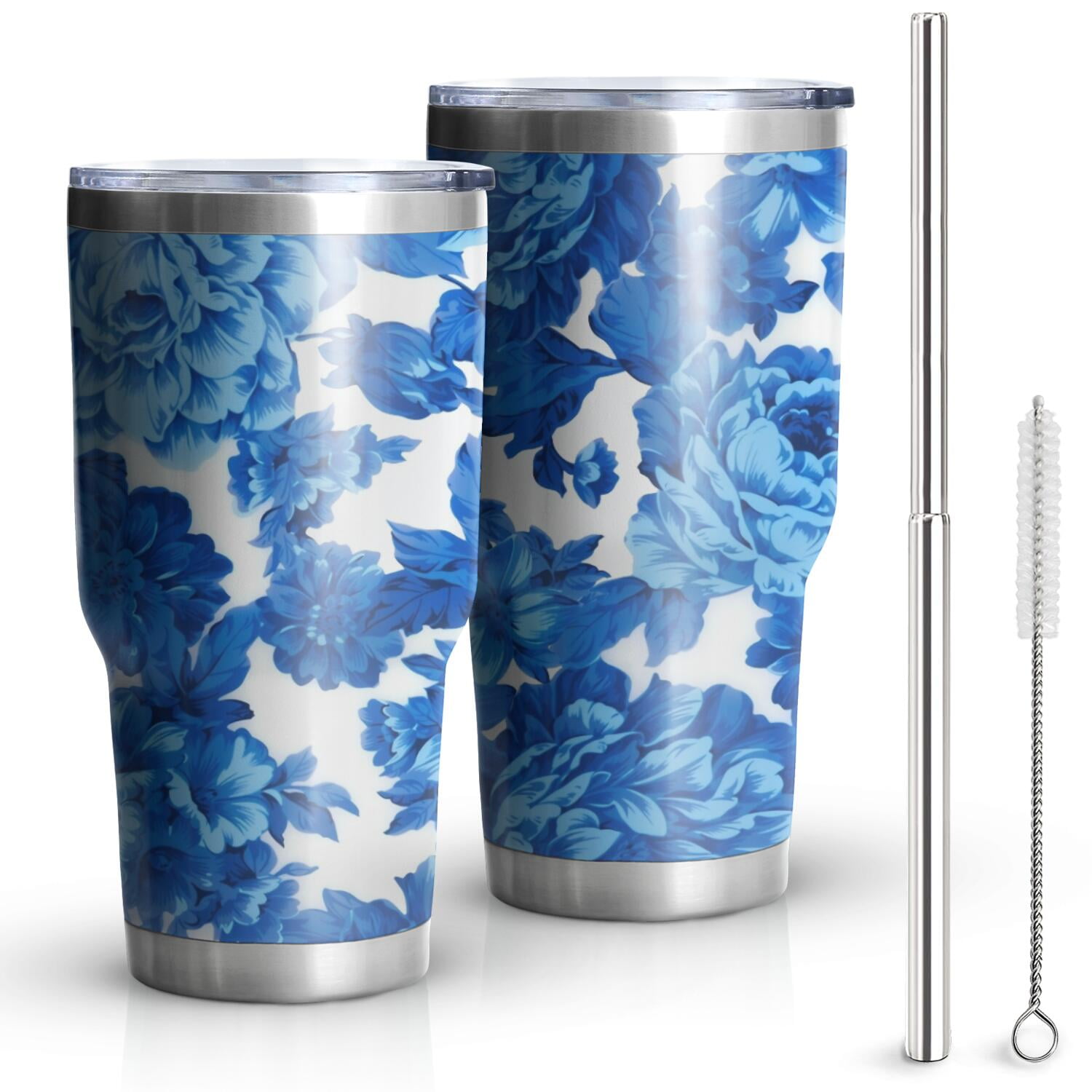 30oz Pioneer Tumbler Stainless Steel Vacuum Colorful Floral Insulated ...