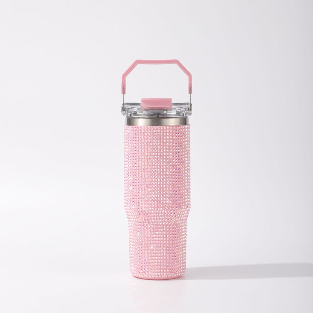 30oz Rhinestone-studded Double-walled Thickened 304 Stainless Steel ...