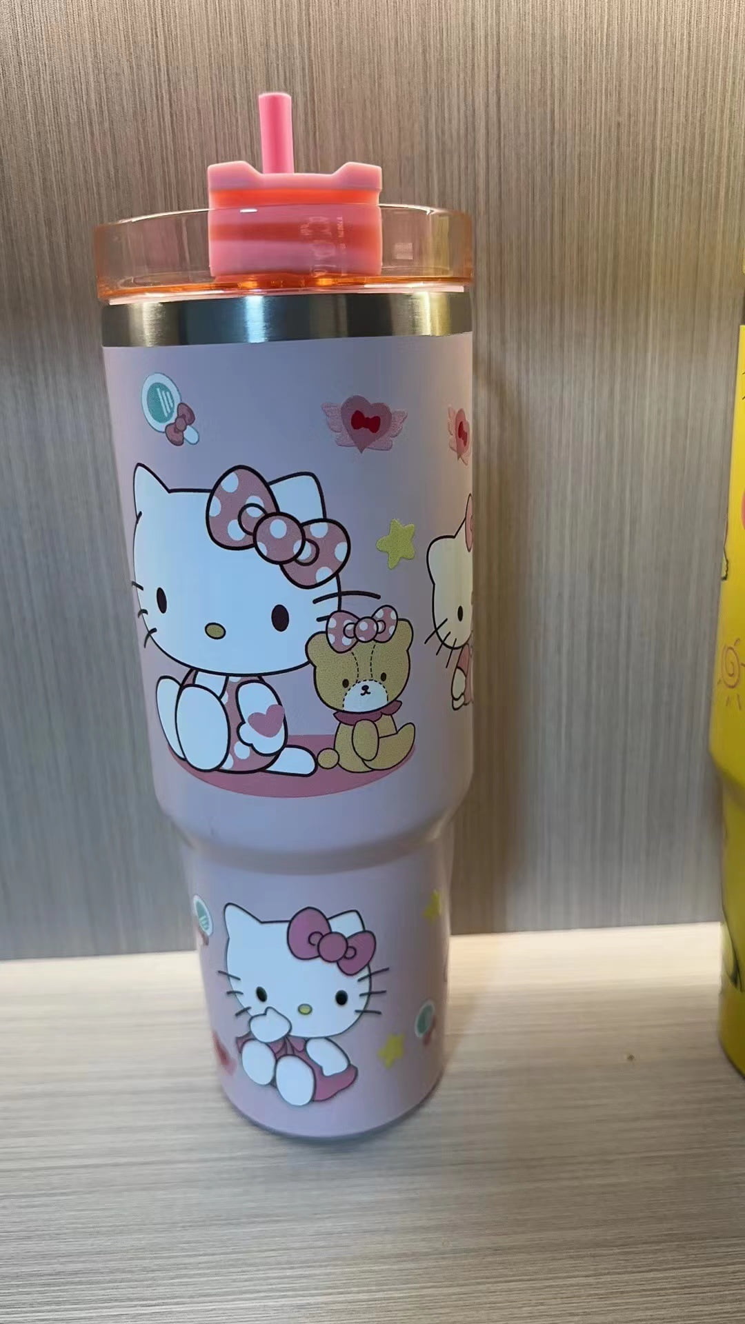 30oz Sanrio Cold Bottle Thermos Ice Cute Hello Kitty Kuromi Cinnamoroll Stainless Steel Water ...