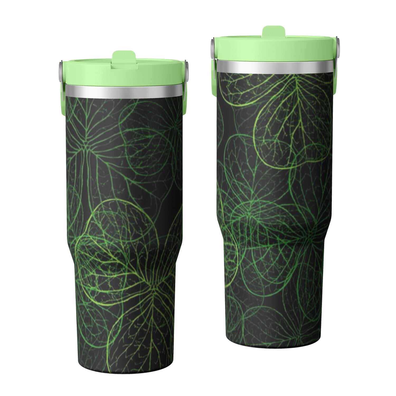 30oz Stainless Steel Tumbler with Lid and Straw,St. Patrick's Day ...