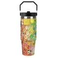 30oz Tumbler with Handle And Flip Straw Lid Battle For Dream Island ...