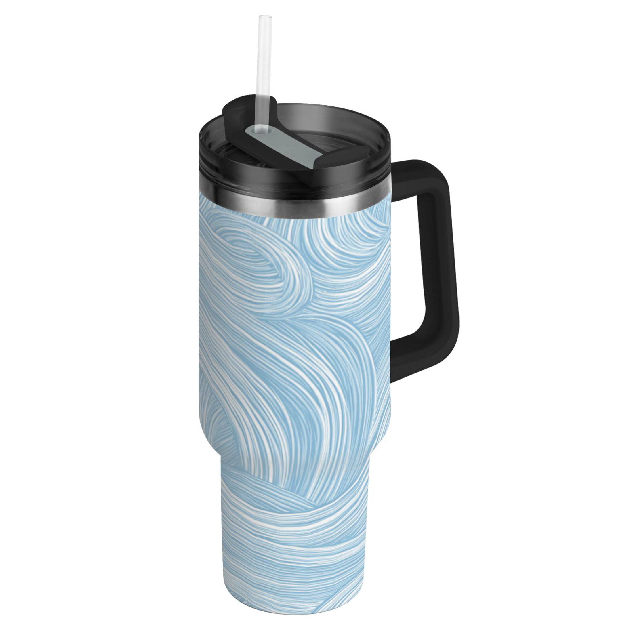 30oz insulated car cup with handle and straw suitable for all ages ...
