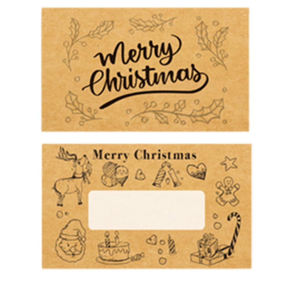 30pc Cute Cartoon Christmas Scratch Tickets Creative Lucky Scratch Card ...
