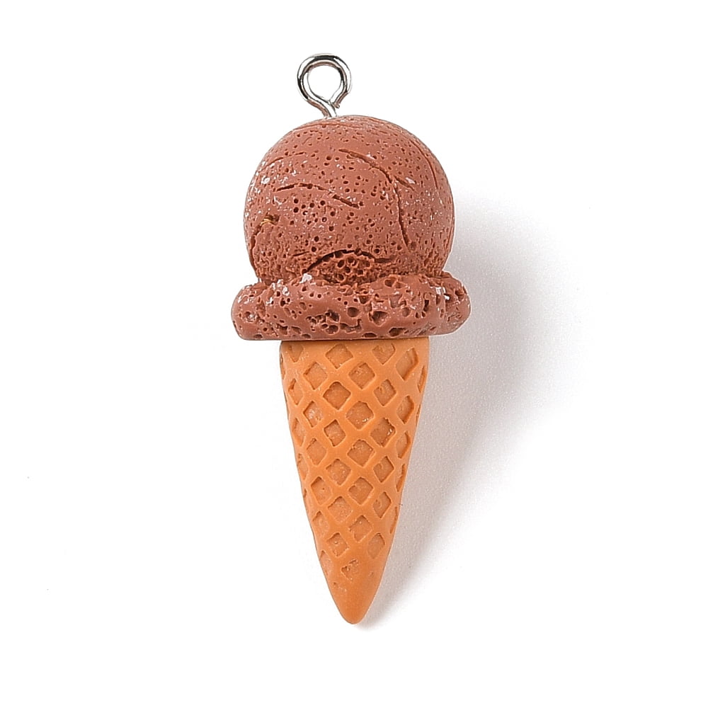 30pc Opaque Resin Imitation Food Pendants Ice Cream Charms with ...