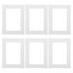 "Pack of 2, White Core 24x36 Pre-cut Photo Mats-19.5x29.5"" Opening for ...