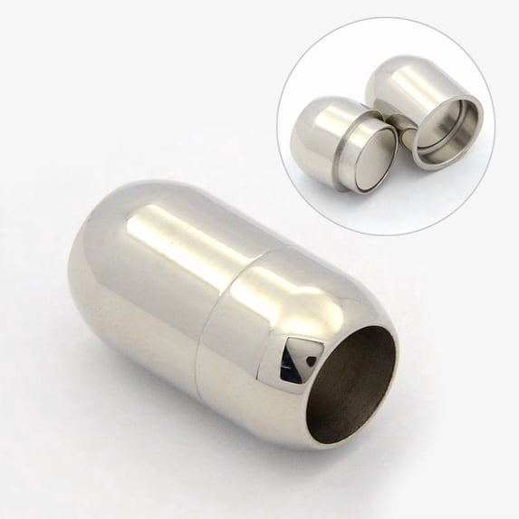 30pc Resistant Smooth 304 Stainless Steel Magnetic Clasps with Glue-in ...