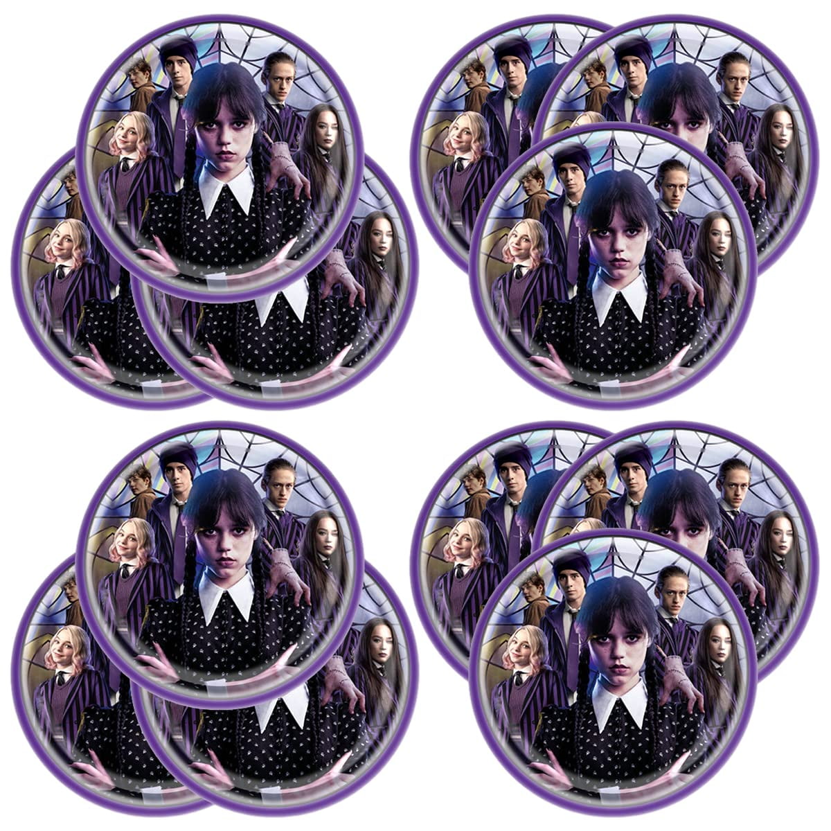 30pc Wednesday Addams Party CM31 Plates, Wednesday Addams Party ...