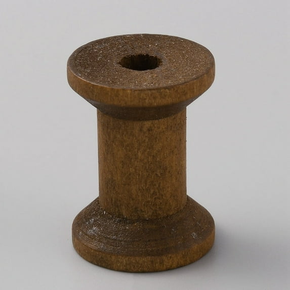 30pc Wooden Empty Spools for Wire Thread Bobbins Saddle Brown 3x2.1~2 ...