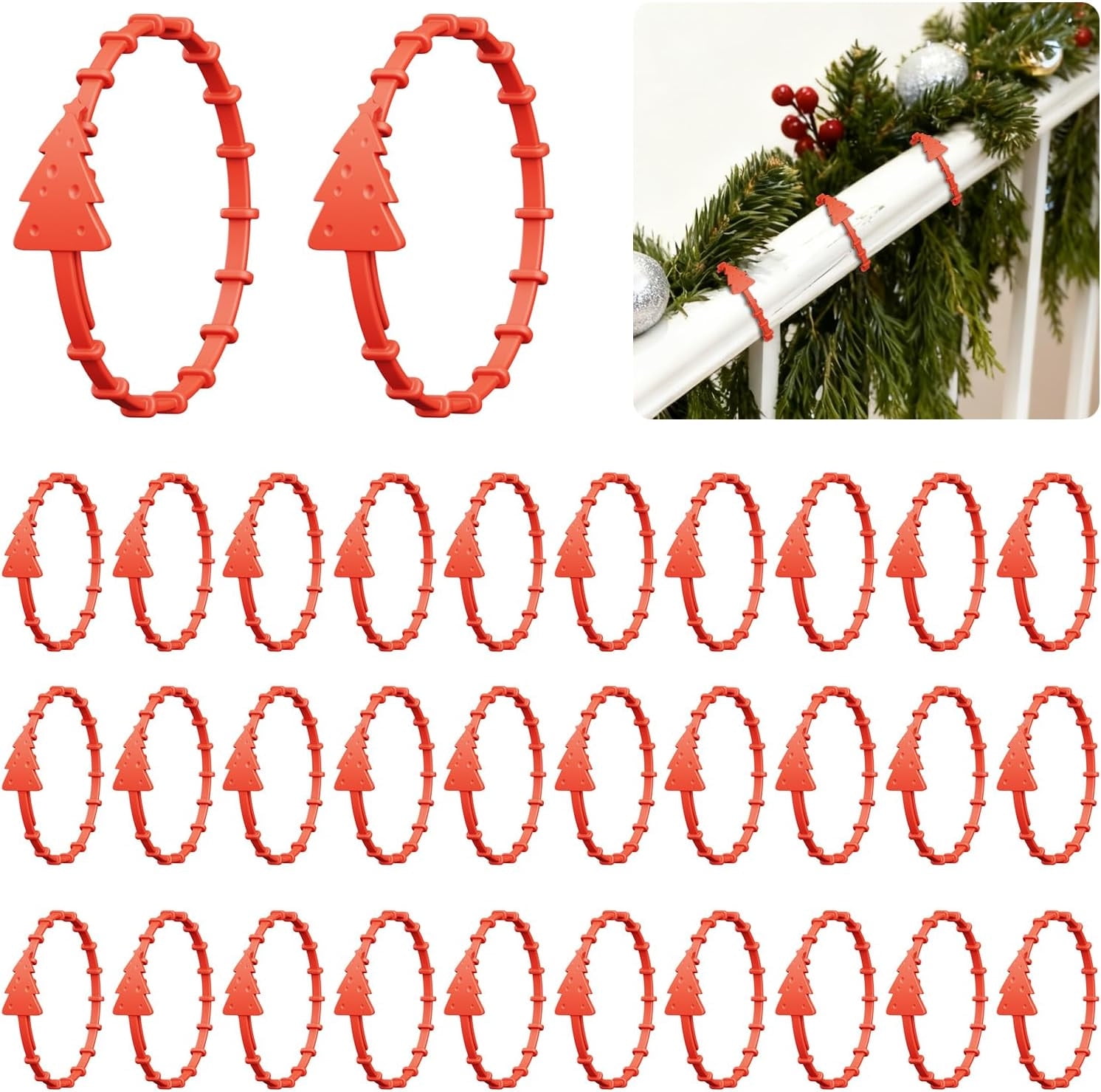 30pc Zip Ties for Stair Railing Decorations | Flower Garland & Craft ...