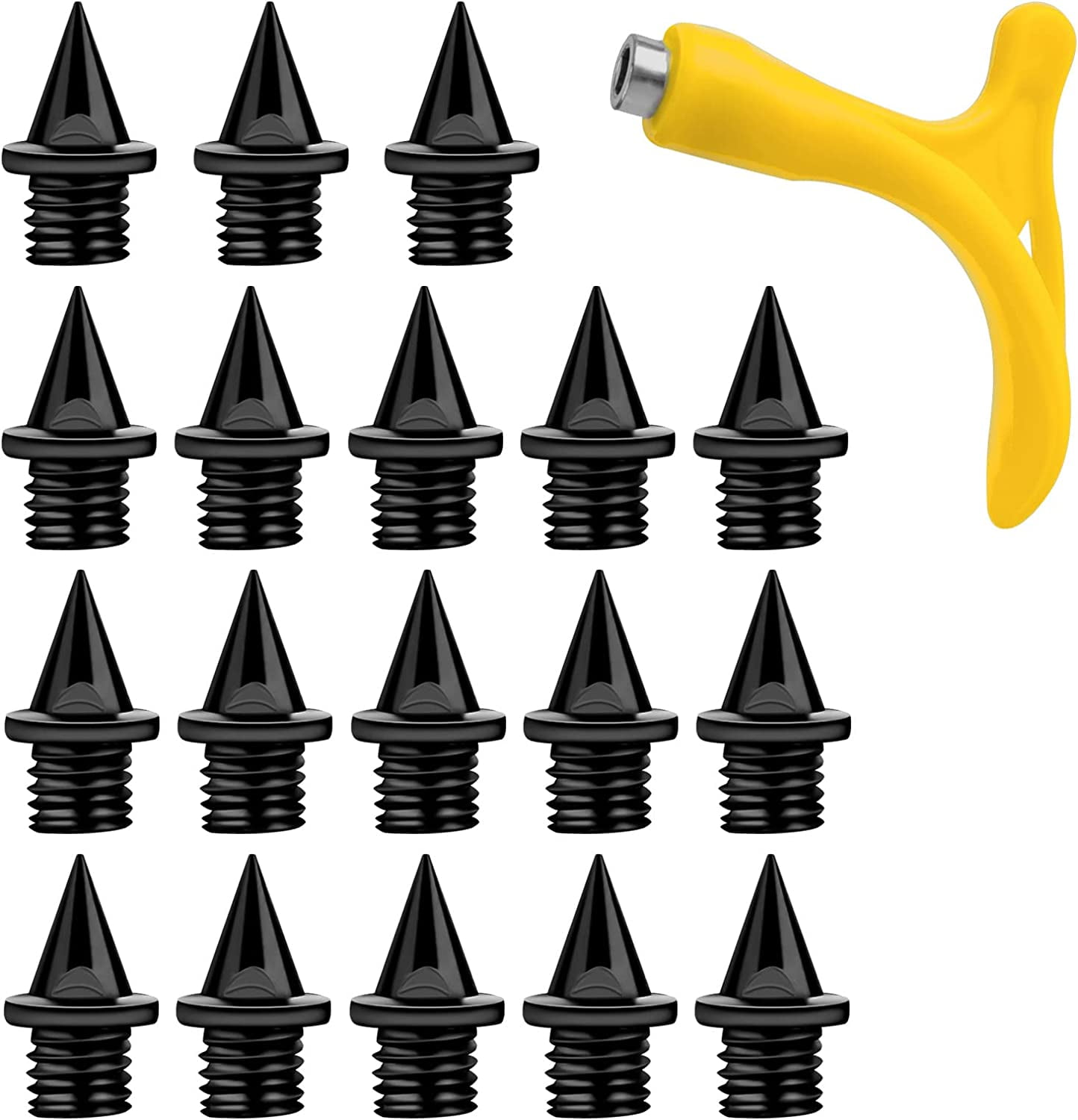 30pcs 1/4 Inch Track Spikes with 1pc Spike Wrench, Track Spikes Set ...