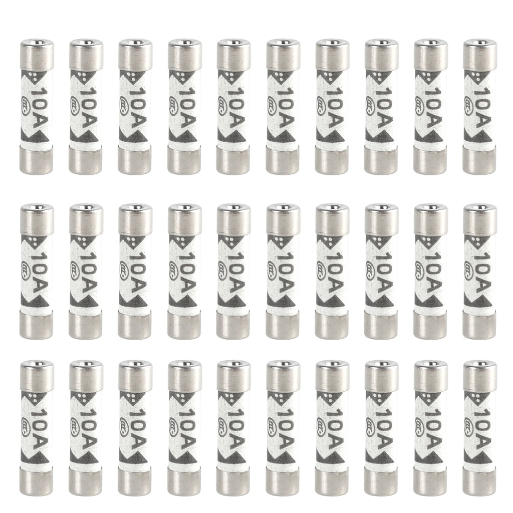 30pcs 10A Ceramic Fuses Fused Outlet Fuses Tube Fuses for UK Plugs ...