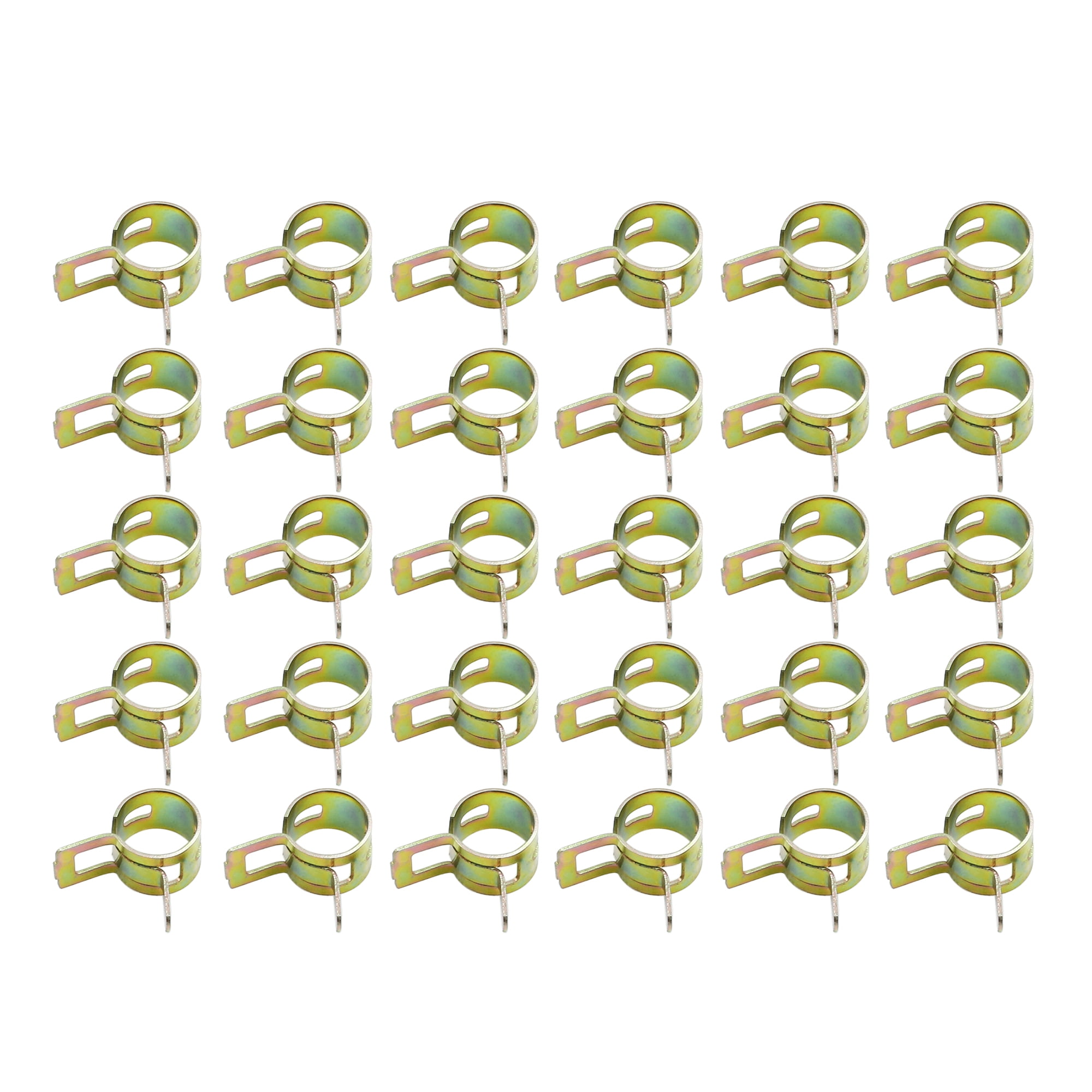30pcs 10mm Auto Car Fuel Line Spring Clips Water Pipe Air Tube Clamps ...