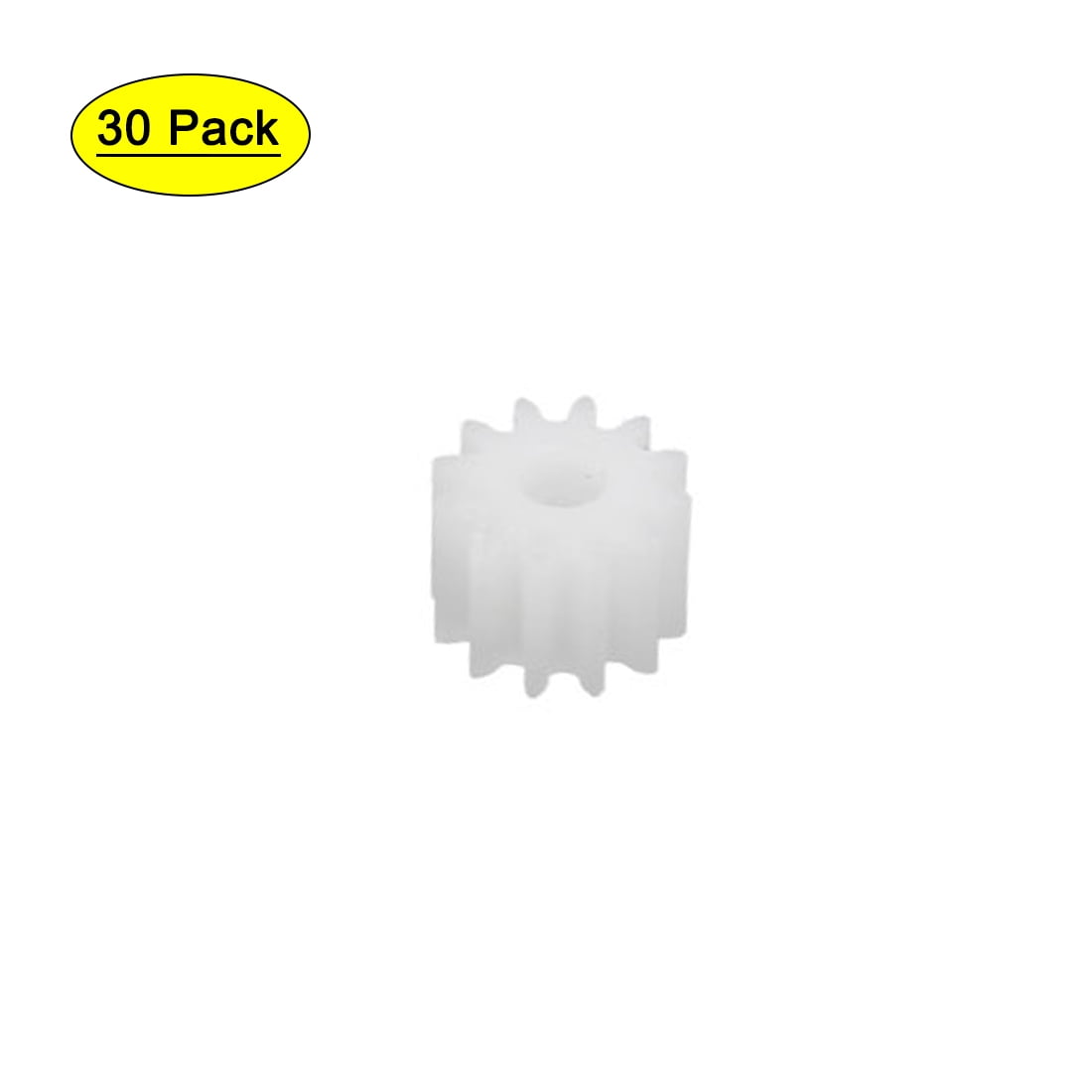 30pcs 12 Teeth 2.35mm Hole Dia Plastic Gear Wheel for Toy Car Motor ...