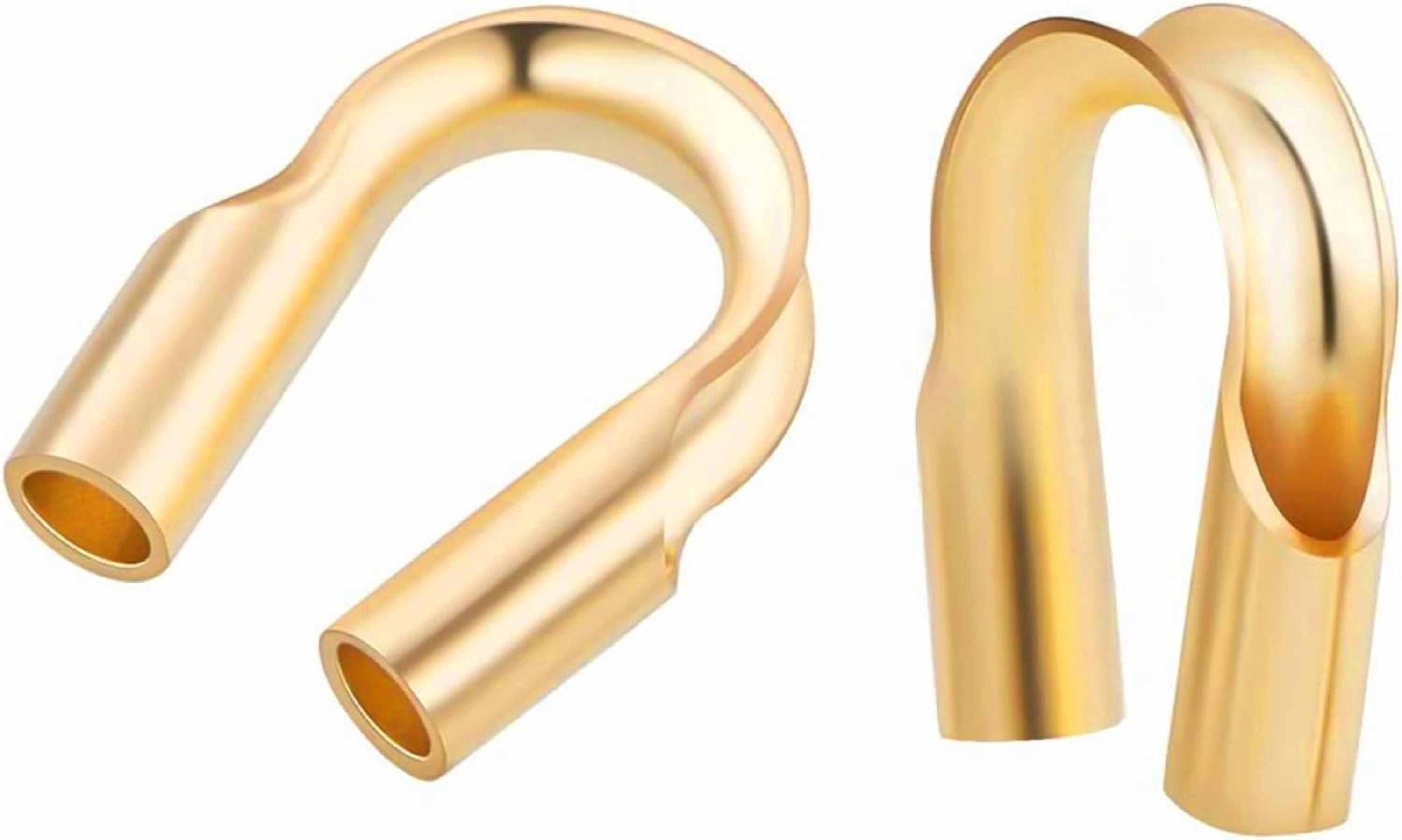 30pcs 14K Gold Plated Brass Wire Guardian Wire Protector U Shape ...