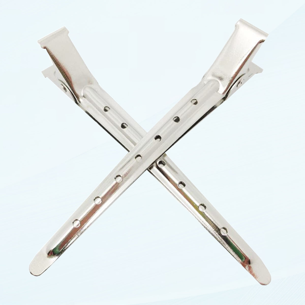 30pcs 3.5 Inch Duck Bill Silver Curl Clips Alligator Hair Clips Metal ...