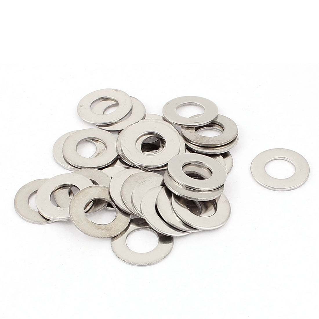 30pcs 304 Stainless Steel M10x20mm Flat Spacer Washers - Walmart.com