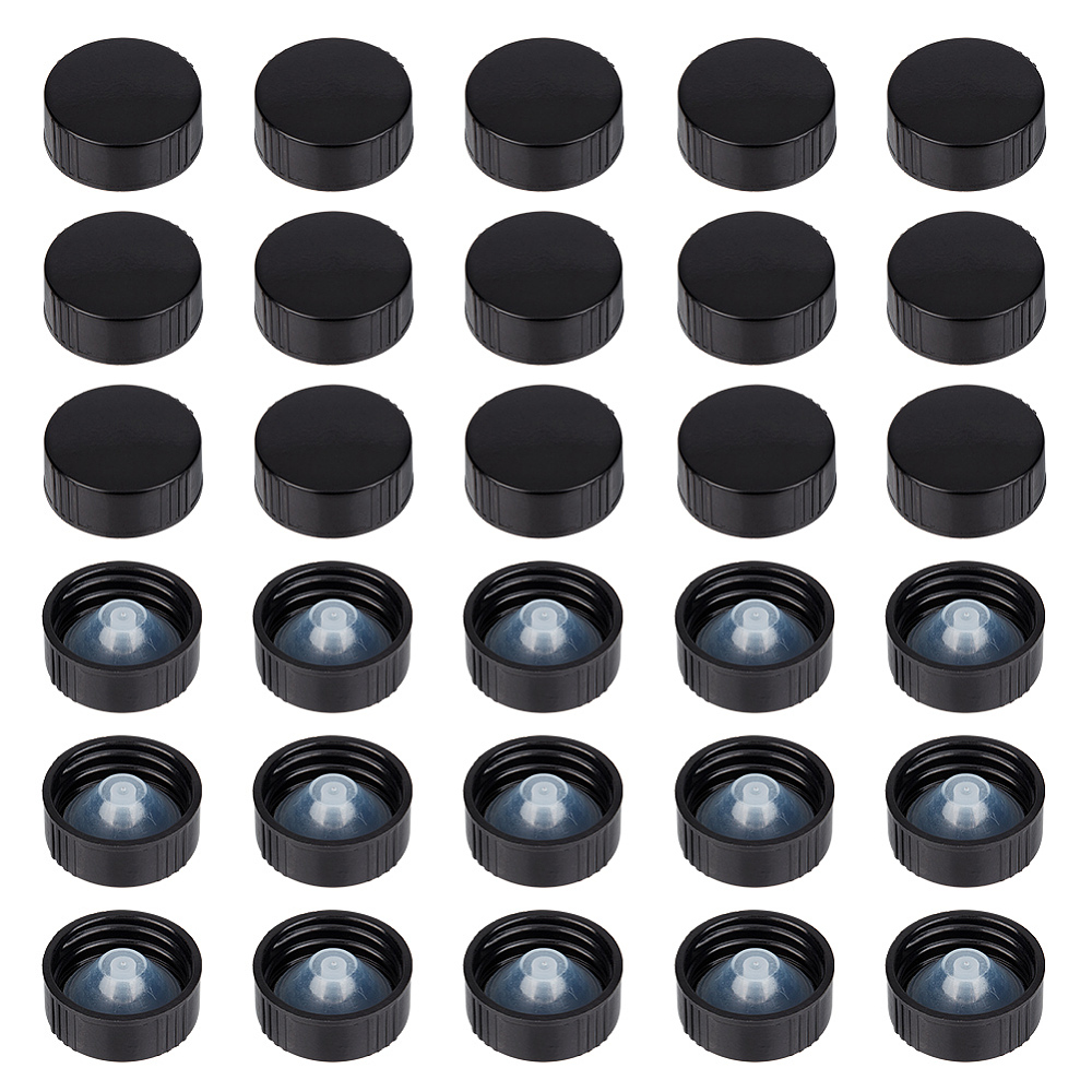 30pcs 30pcs Black Resin Bottle Caps 26mm Inner Diameter Resin Cover ...