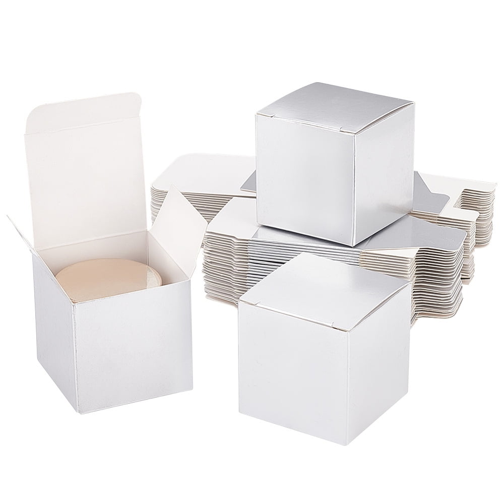 30pcs 30pcs Sliver Mini Cardboard boxes 2x2x2 inch Christmas Gift box ...