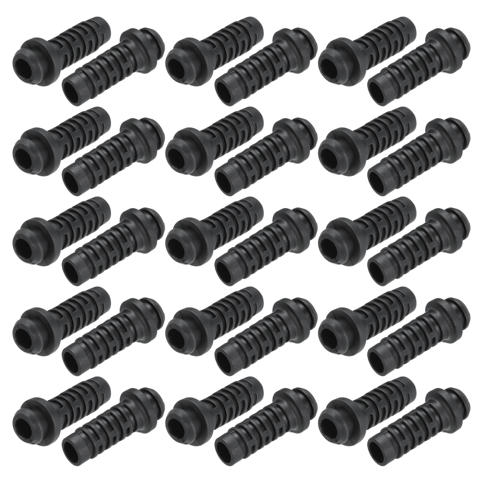 30pcs 6.5mm Strain Relief Cord Connector Cable Bushing Boot Sleeve for ...