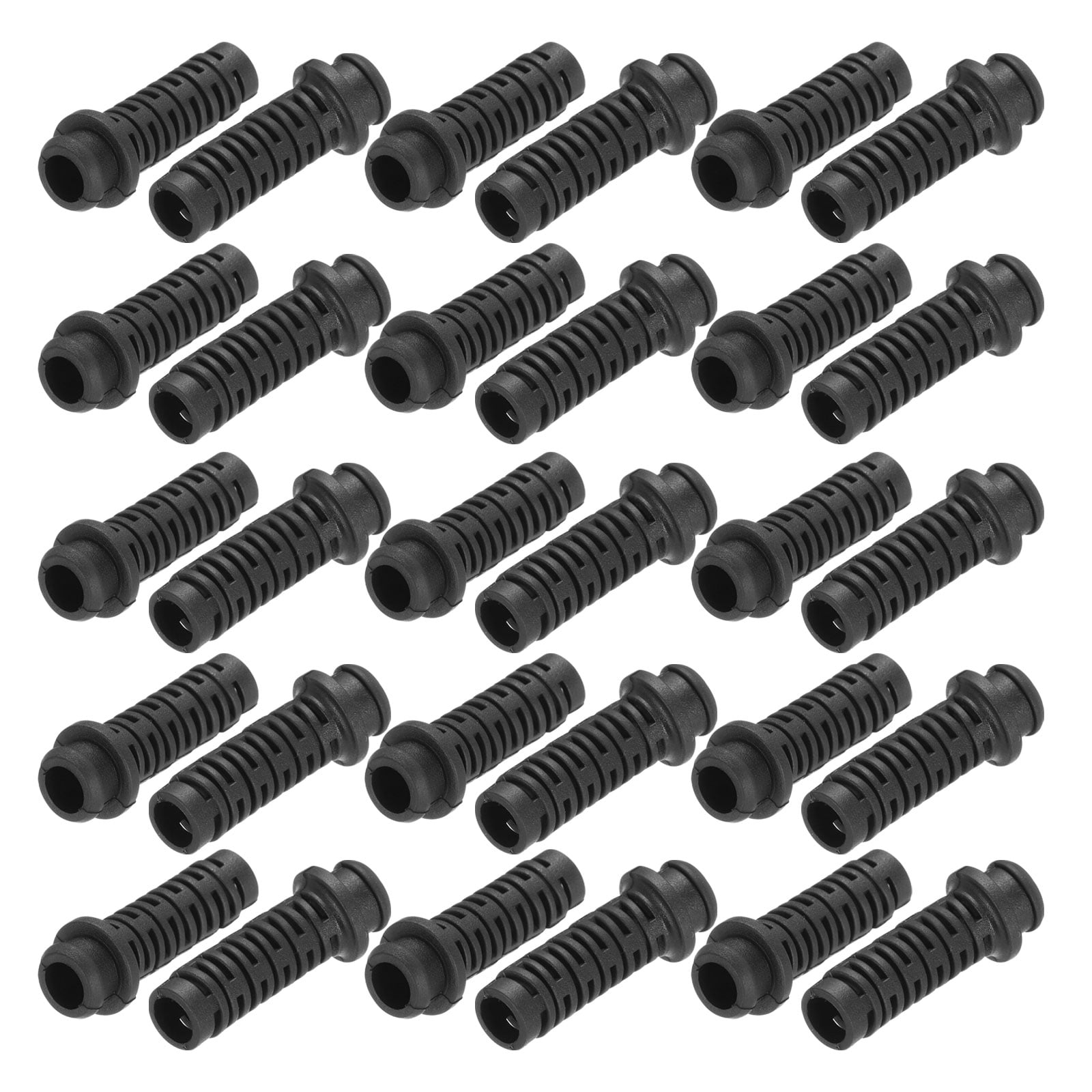 30pcs 6mm Strain Relief Cord Connector Cable Bushing Boot Sleeve ...