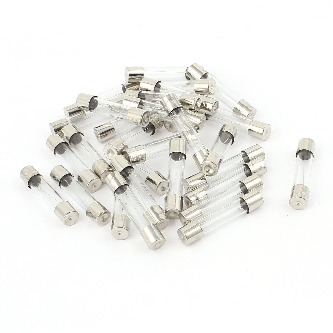 30pcs 6x30mm Fast Blow Low Breaking Capacity Glass Tube Fuse 6A 250V ...