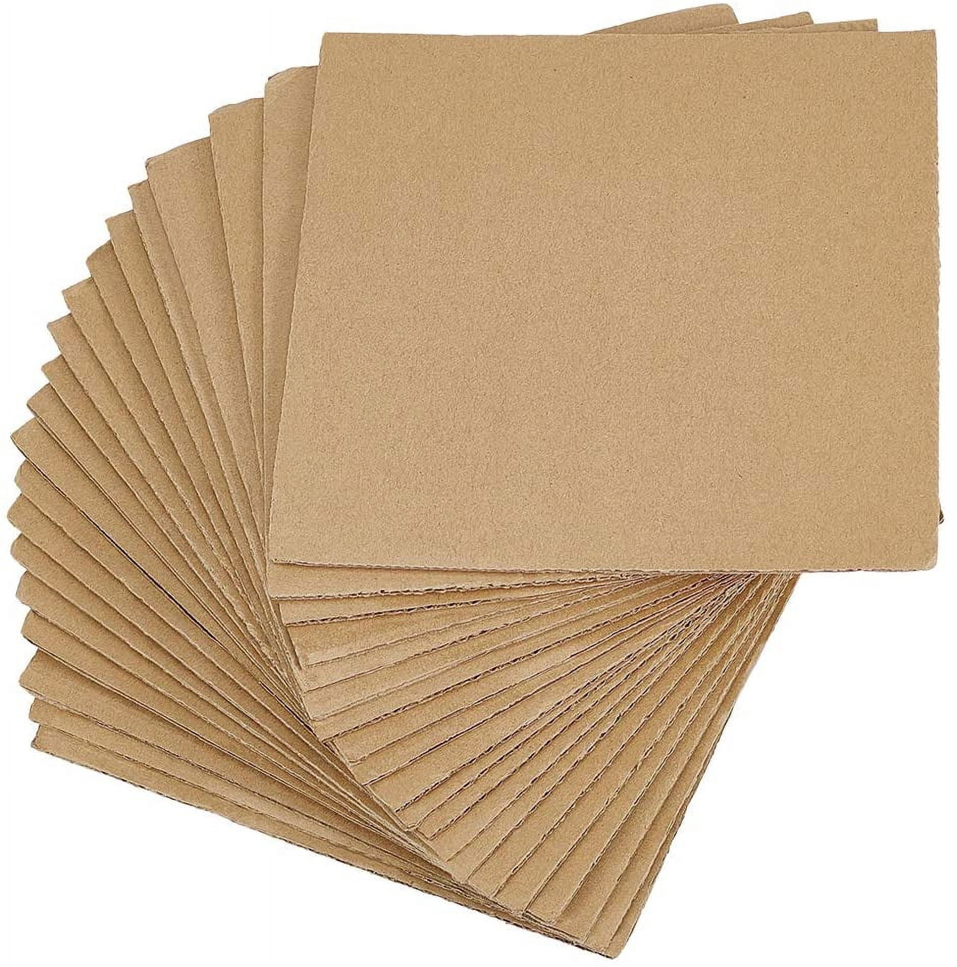 30pcs 7.8x7.8 Inch Burlywood Corrugated Cardboard Stiffener Pads ...