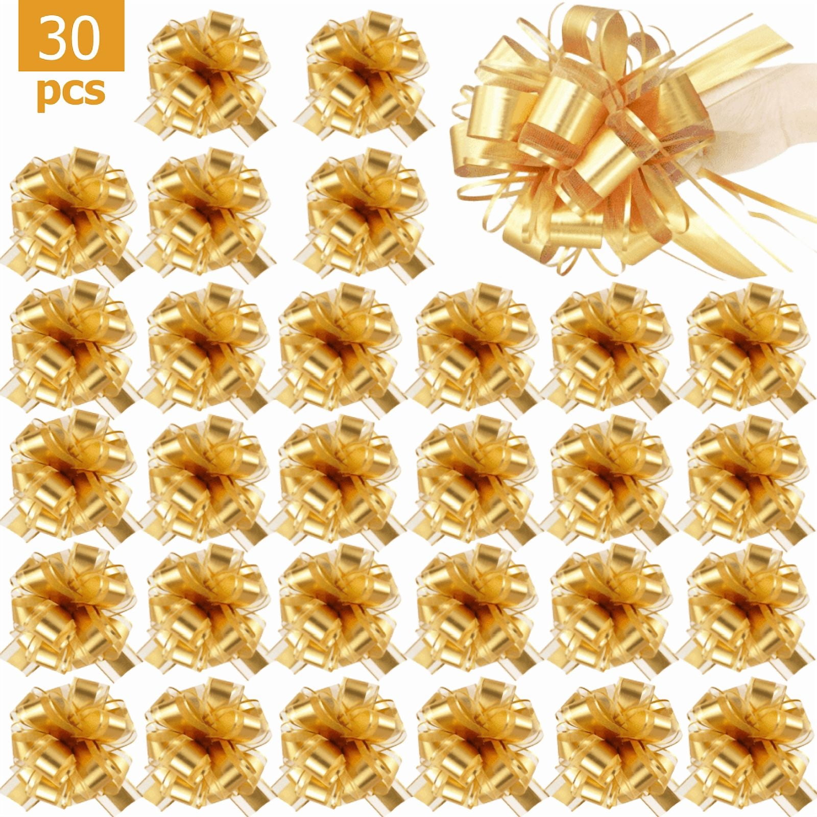 30pcs 7 Inch Pull Bow Packaging Bows for Decoration, Gift Wrapping ...