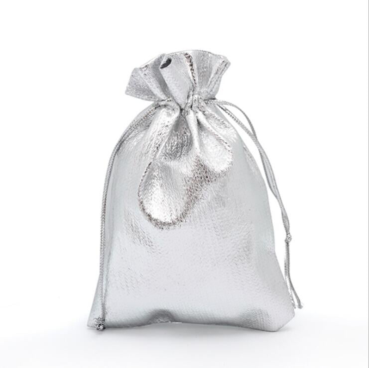 30pcs 7x9cm 9x12cm 10x15cm Metallic Foil Jewelry Packing silver/Gold ...