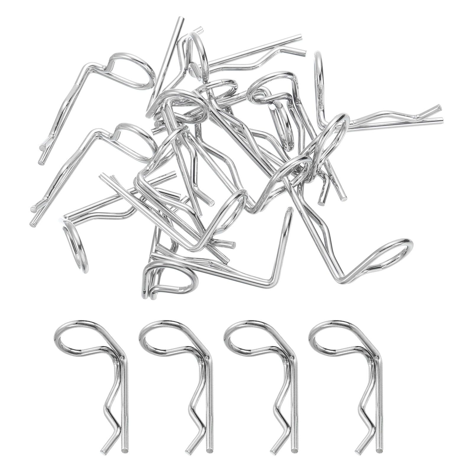 30pcs 90-Degree Angle RC Body Clips Bent Springy R Pins 23x1.4x7mm for ...