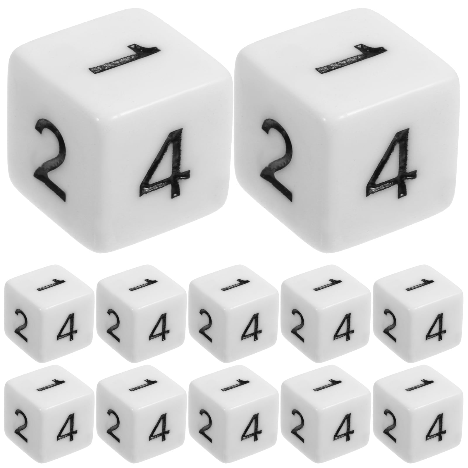 30pcs Acrylic Dices Arabic Numerals Dices Game Dice Props 6-sided Dices ...